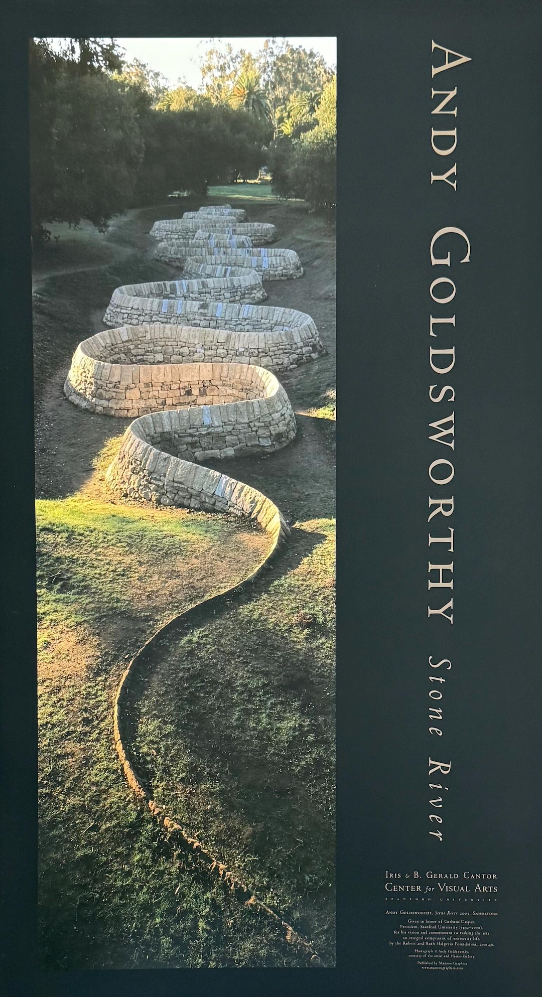 Andy Goldsworthy Exhibition Poster - Stone Rive - British Photographer ...