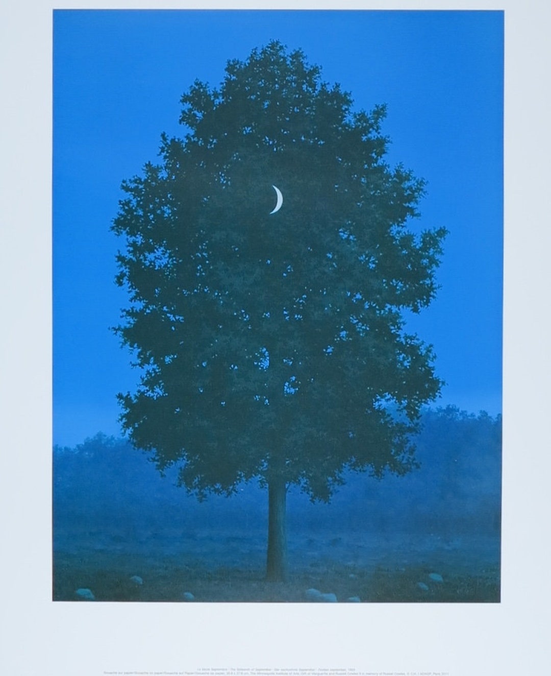 Rene Magritte Exhibition Poster the Sixteenth of September Surrealist ...