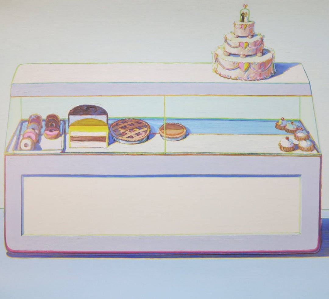 Wayne Thiebaud Exhibition Poster Bakery Case Offset Lithograph Museum ...