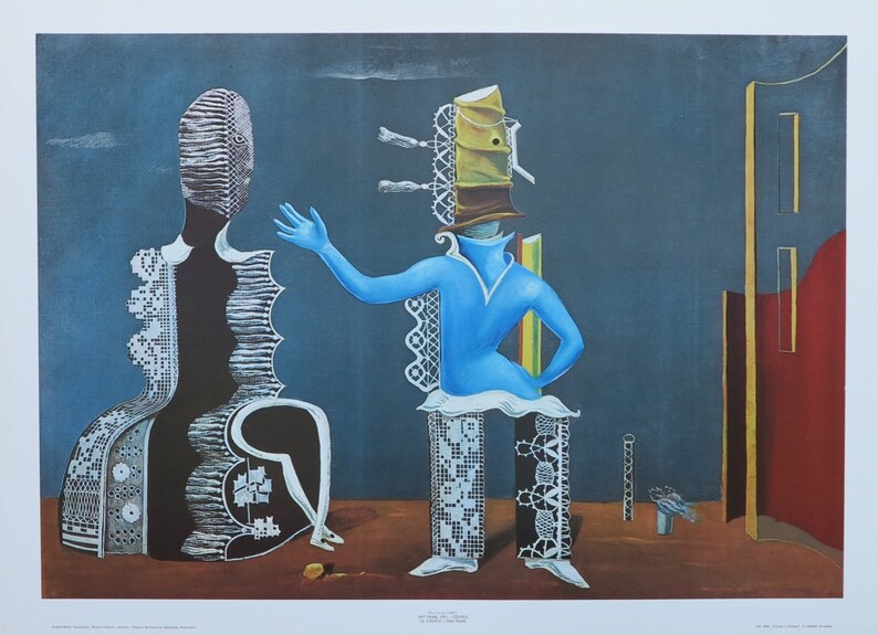 Max Ernst Exhibition Poster - Couple - Museum Print - German Painter ...