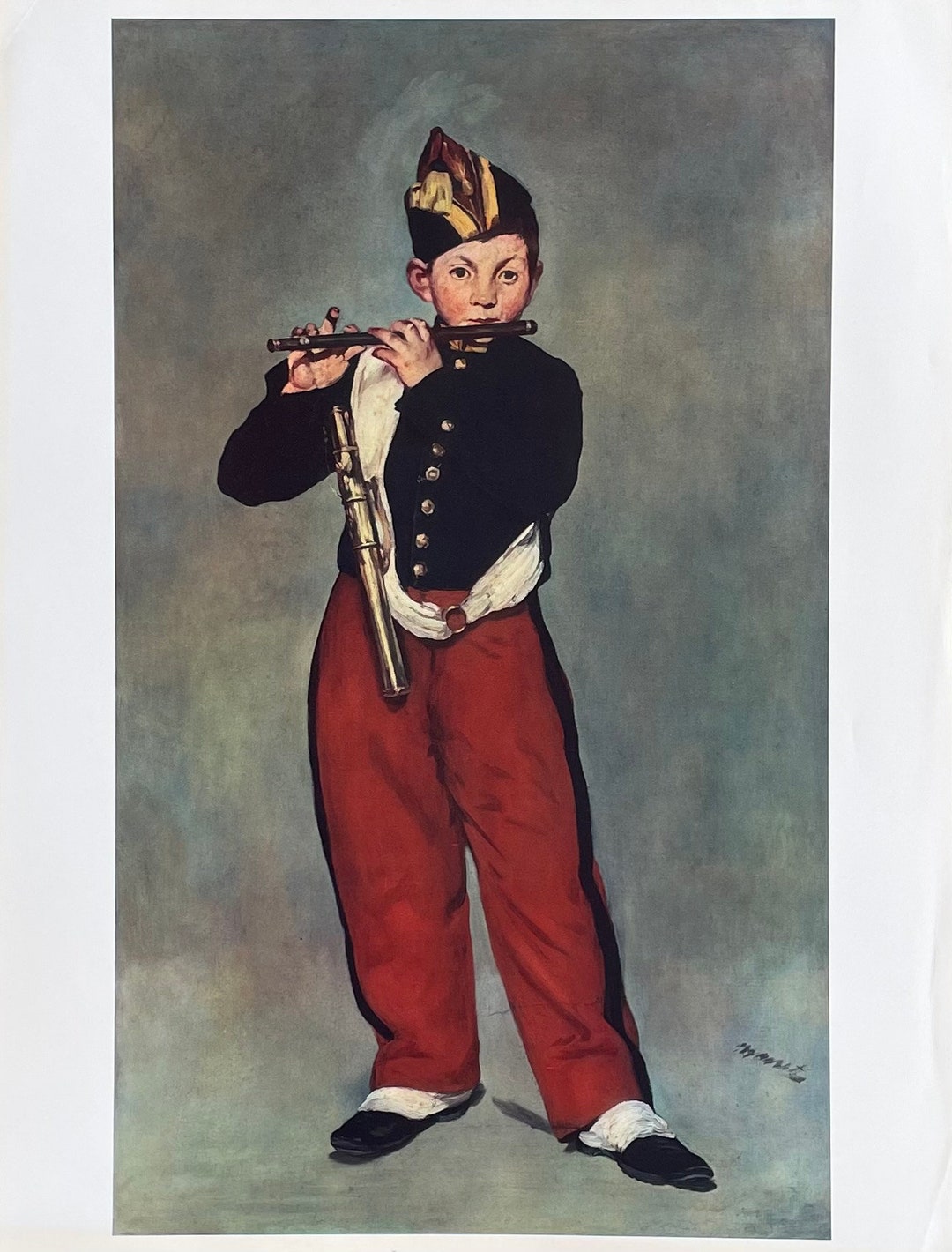 Édouard Manet Exhibition Poster the Fifer Young Man Playing the Flute ...