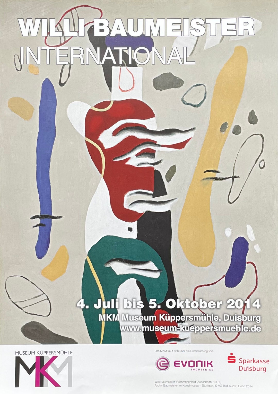 Willi Baumeister Exhibition Poster - International - German Painter ...