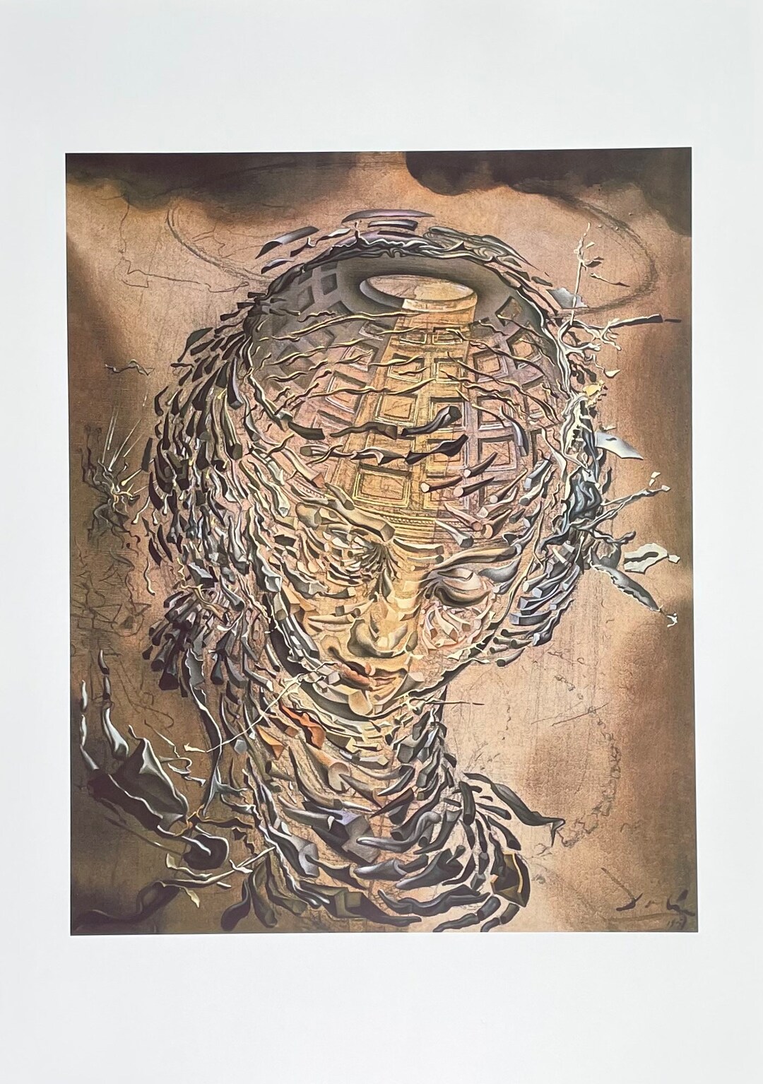 Salvador Dali Exhibition Poster - Raphaelesque Head Exploded - Museum ...