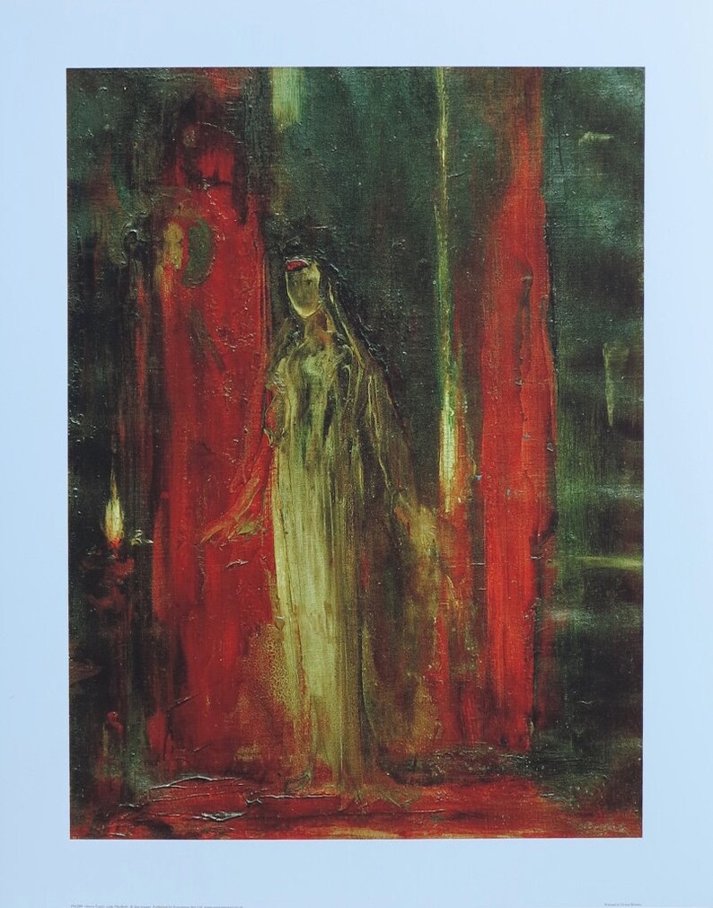 Henry Fuseli Exhibition Poster Lady Macbeth Portrait of a - Etsy