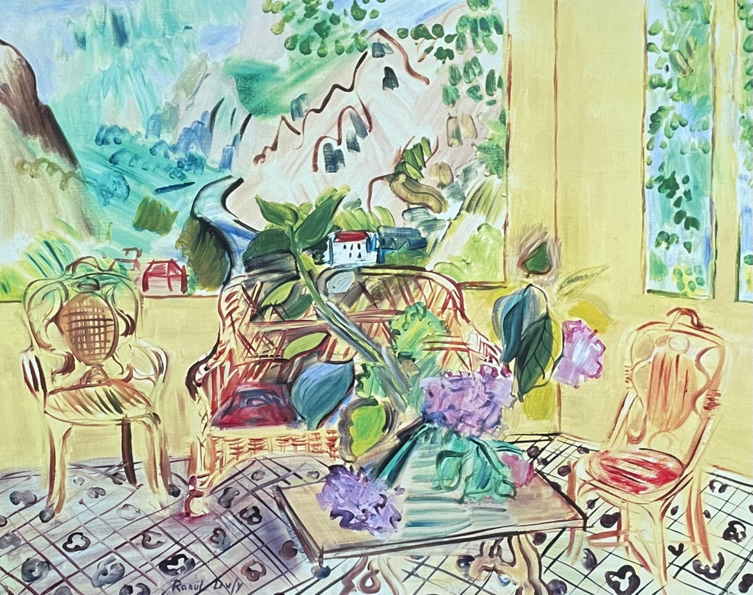 Raoul Dufy Exhibition Poster Vernet-les-bains Still Life Blue Museum ...