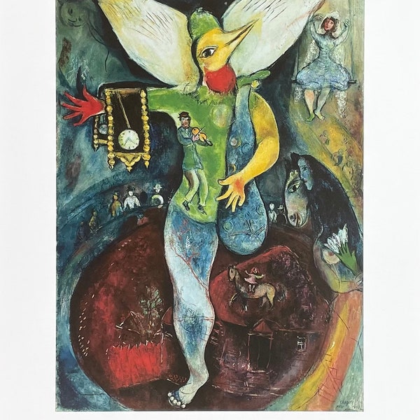 Marc Chagall Exhibition Poster the Juggler Museum Artist - Etsy