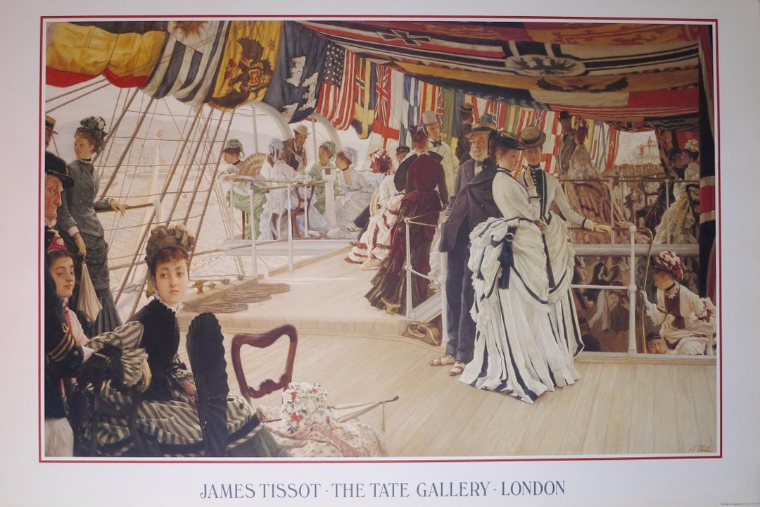 James Tissot Exhibition Poster - the Ball on Shipboard - Tate Gallery ...