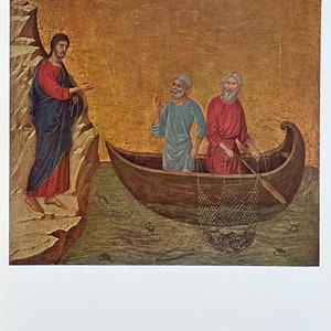 Duccio Di Buoninsegna Exhibition Poster - Apostles Peter and Andrew - National Gallery of Art ...