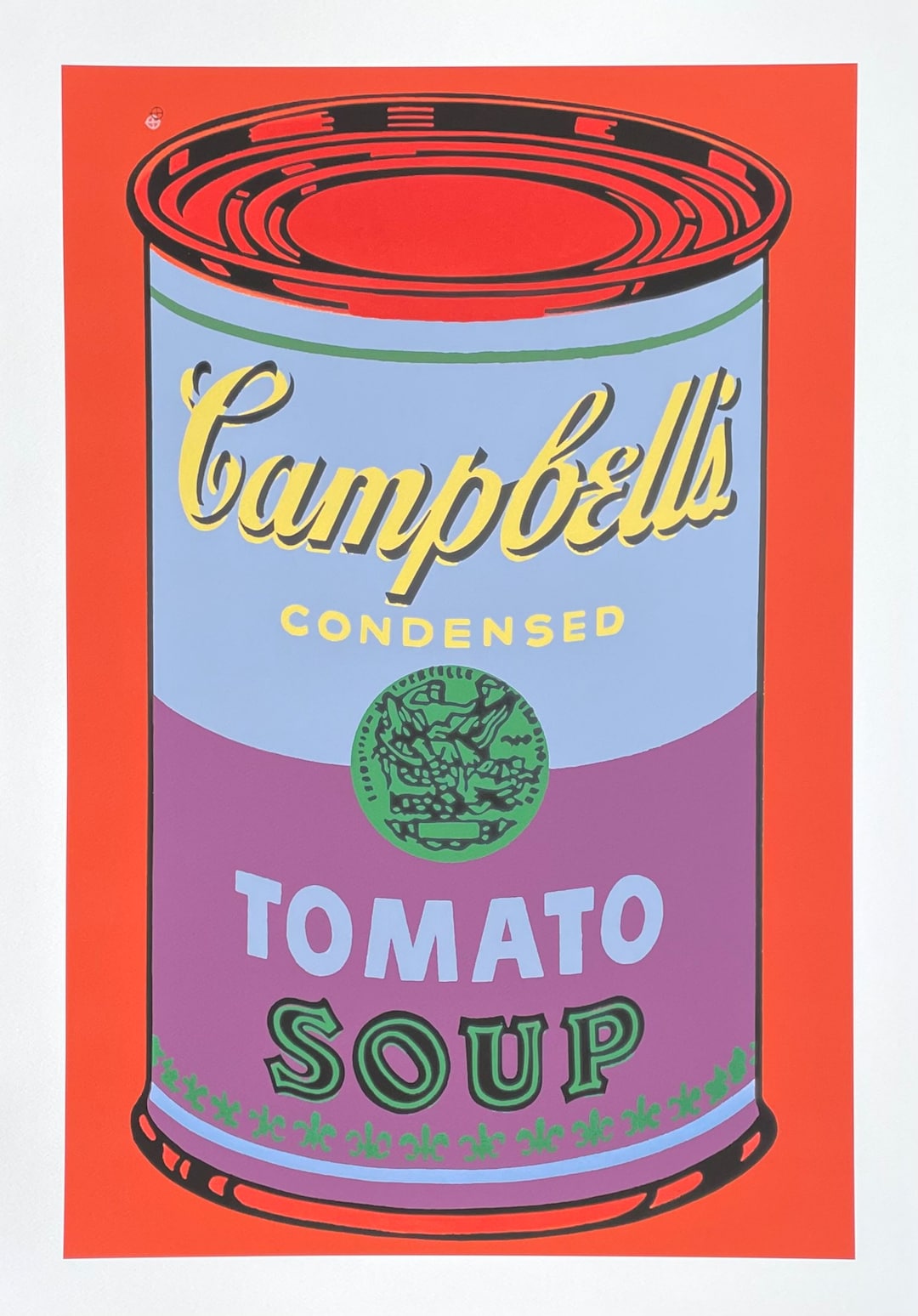 Andy Warhol Exhibition Poster Campbell's Tomato Soup Red Background Pop ...