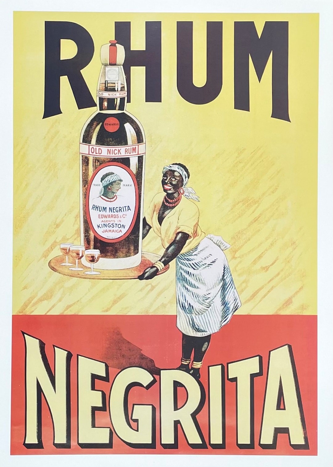 Rhum Negrita Exhibition Poster - Liqueur - Rum - Drinks - Art Print ...