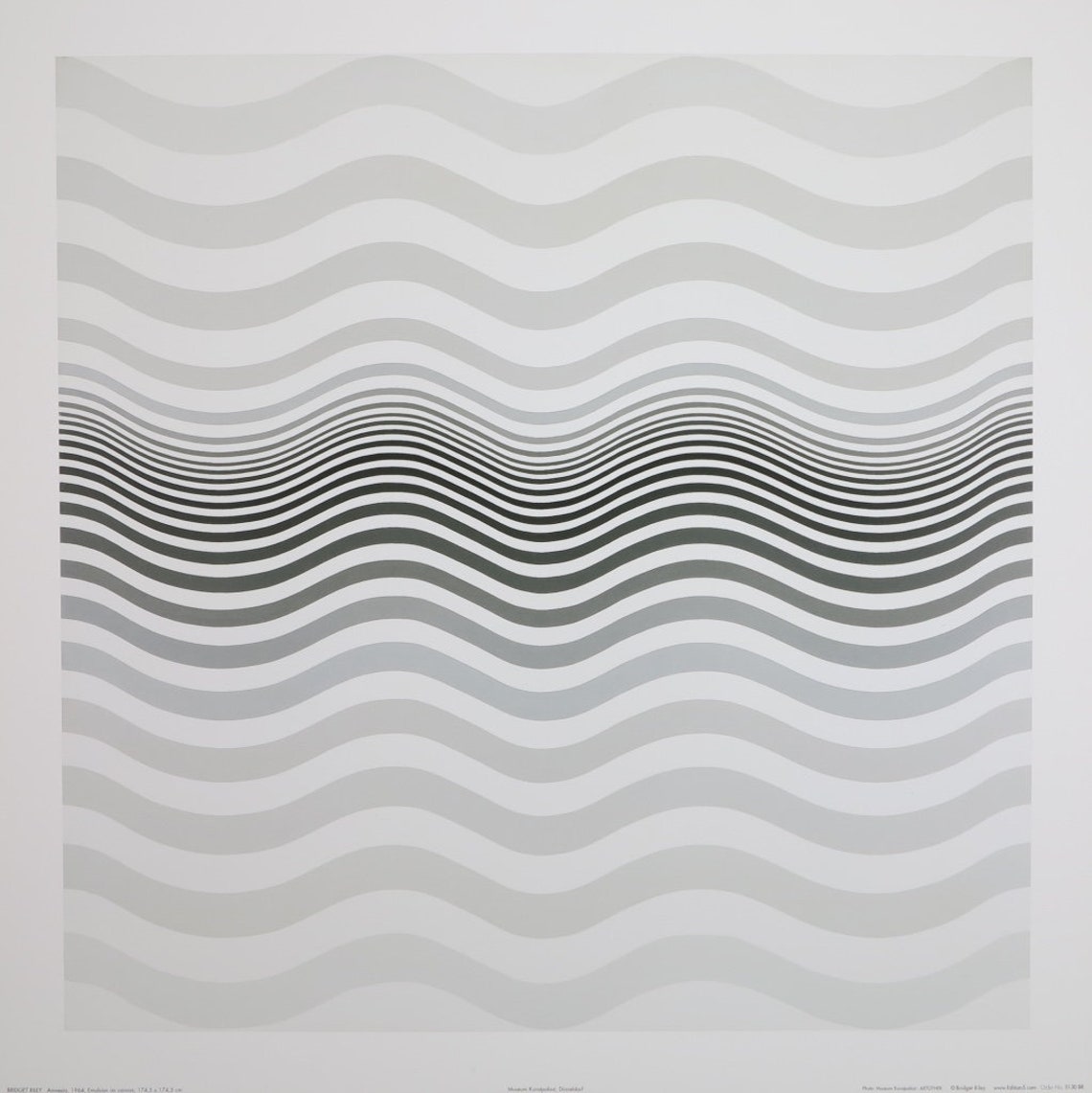 Bridget Riley Exhibition Poster Amnesia 1964 Op Art - Etsy