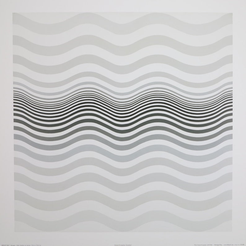 Bridget Riley Exhibition Poster Amnesia 1964 Op Art - Etsy