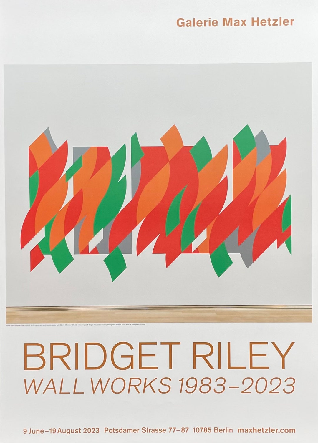 Bridget Riley Exhibition Poster Rajasthan Wall Painting Wall Works ...