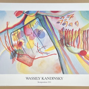 Wassily Kandinsky Exhibition Poster Composition, 1911 Museum Print ...