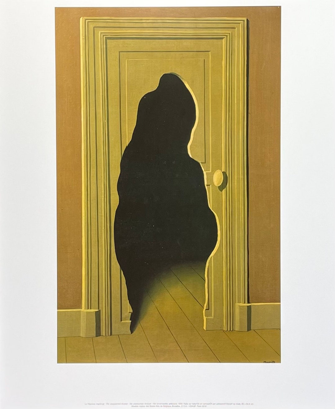 Rene Magritte Exhibition Poster - the Unexpected Answer - Surrealist ...