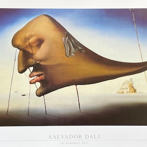 Salvador Dali Exhibition Poster - Le Sommeil, 1937 - Surrealism ...