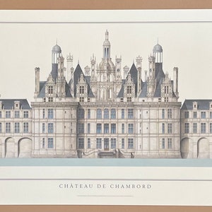Chateau De Chambord Exhibition Poster - French Castle - Historical ...