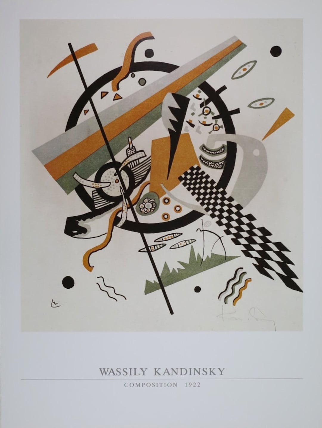 Wassily Kandinsky Exhibition Poster Composition, 1922 Museum Print 1989 ...
