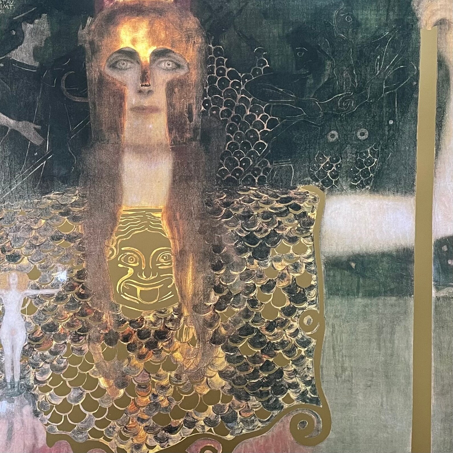 Gustav Klimt Exhibition Poster Pallas Athene Greek - Etsy