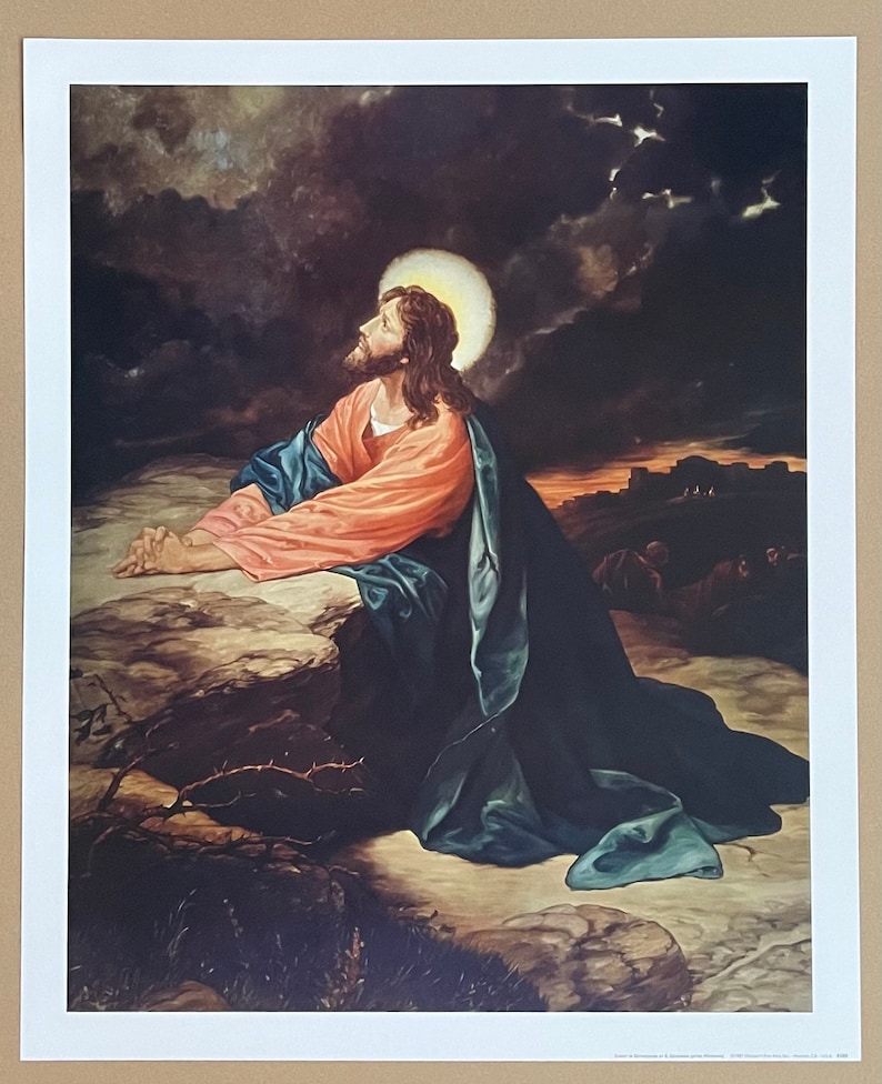 E Goodman Exhibition Poster - Christ in Gethsemane - Museum Artist ...