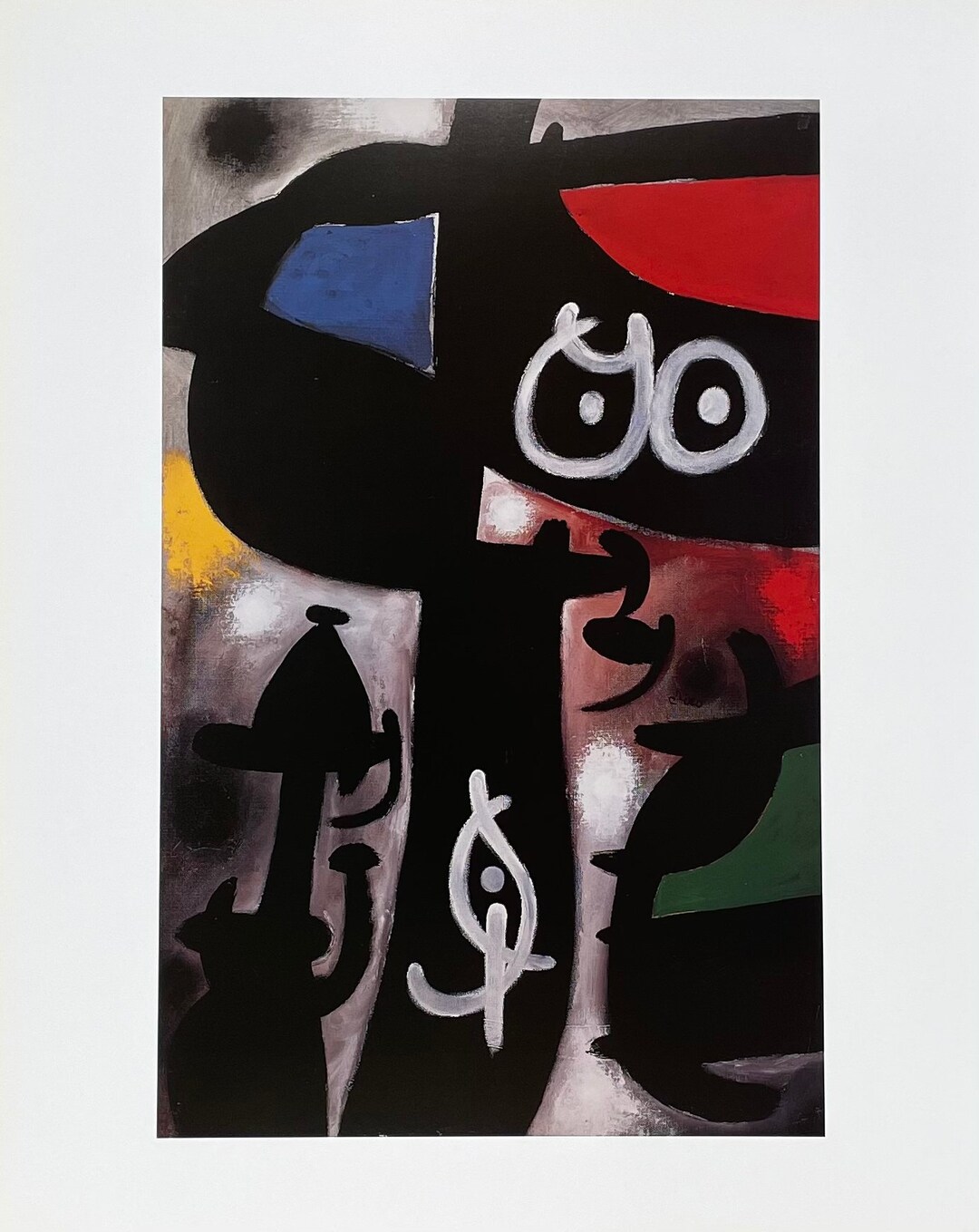 Joan Miro Exhibition Poster - Woman and Bird - Museum Artist - Art ...