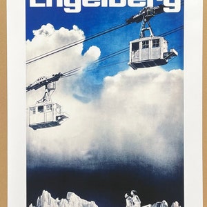 Engelberg Exhibition Poster - Winter Sport - Switzerland - Snow ...