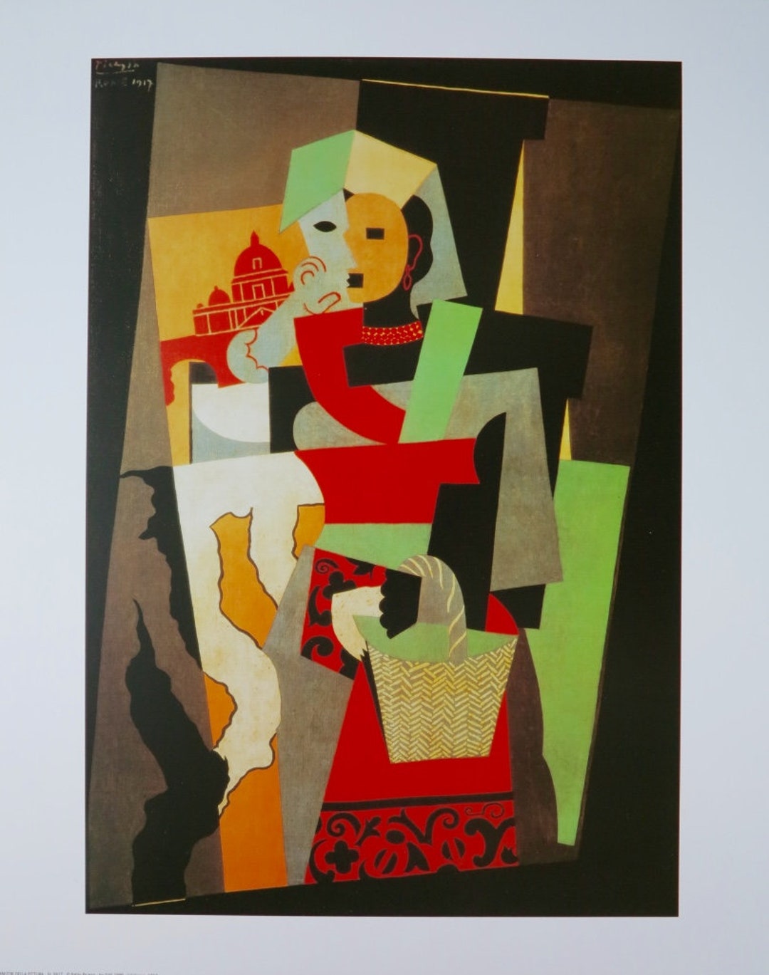 Pablo Picasso Exhibition Poster L'italienne, 1917 the Italian Lady ...