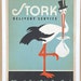 Stork Delivery Service - Poster - Baby - Newborn - Pregnancy - Funny ...