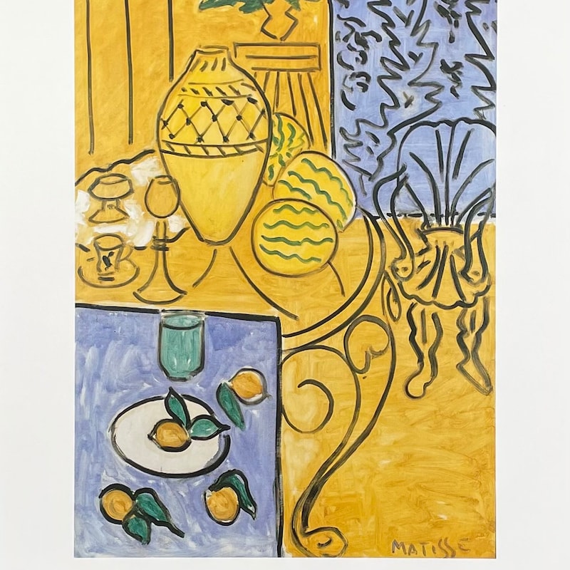 Yellow Matisse Print - Etsy