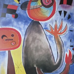 Joan Miro Exhibition Poster Animal Composition Museum Print Yellow ...