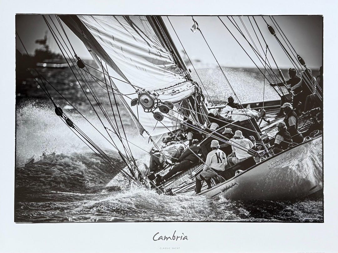 Cambria Classic Yacht Exhibition Poster - Sailing - Sailboat - Ocean ...