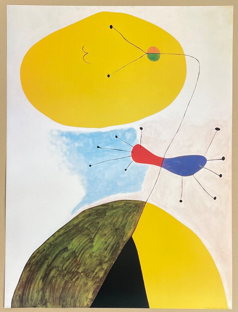 Joan Miro Exhibition Poster Portrait, 1938 Museum Artist Art Print ...