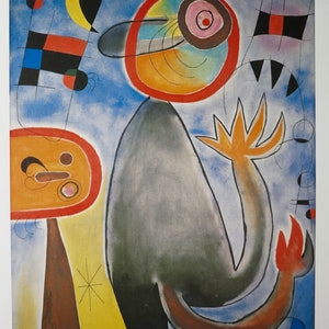 Joan Miro Exhibition Poster Animal Composition Vintage Museum Print ...