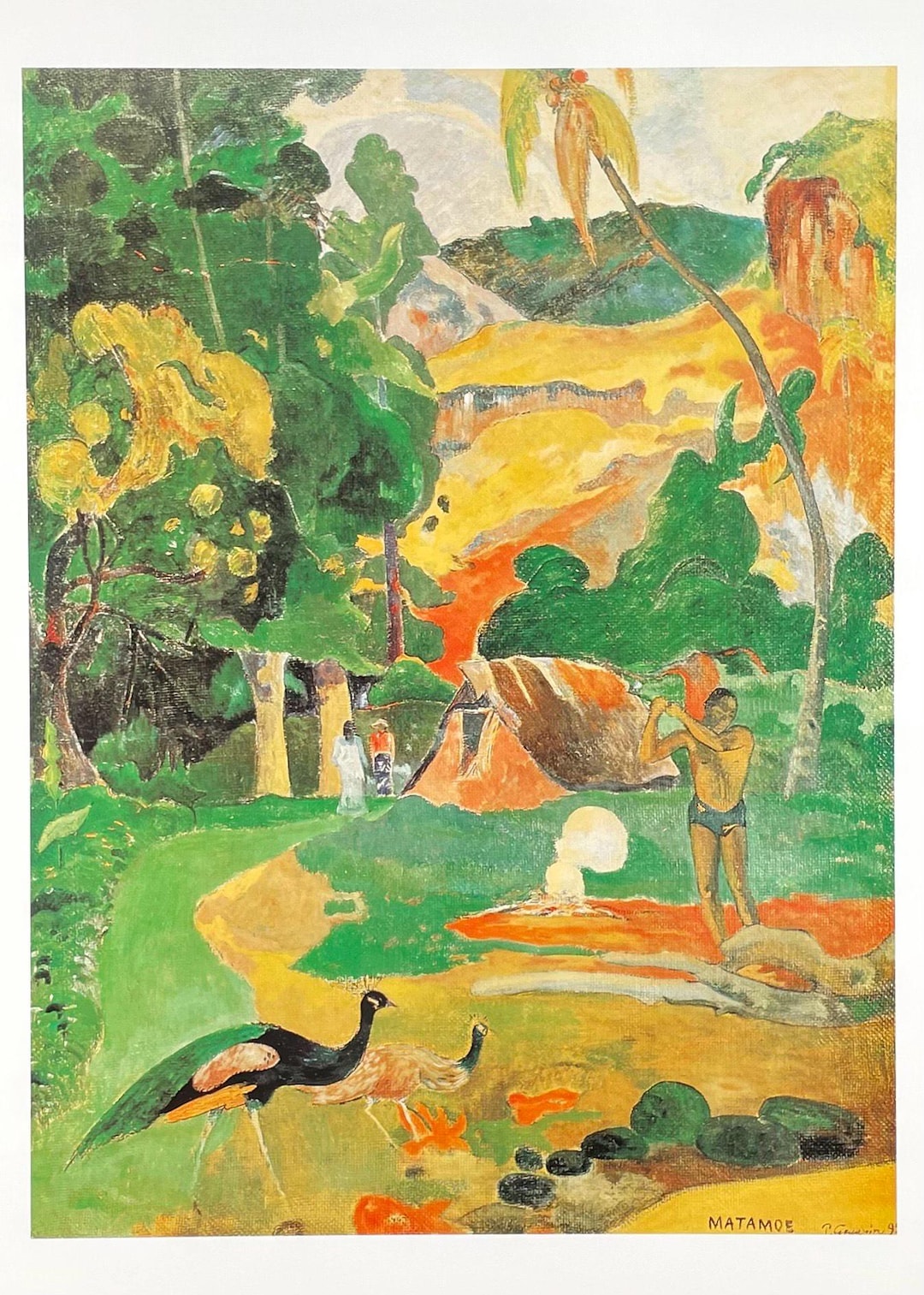 Paul Gauguin Exhibition Poster - Matamoe - French Polynesia ...