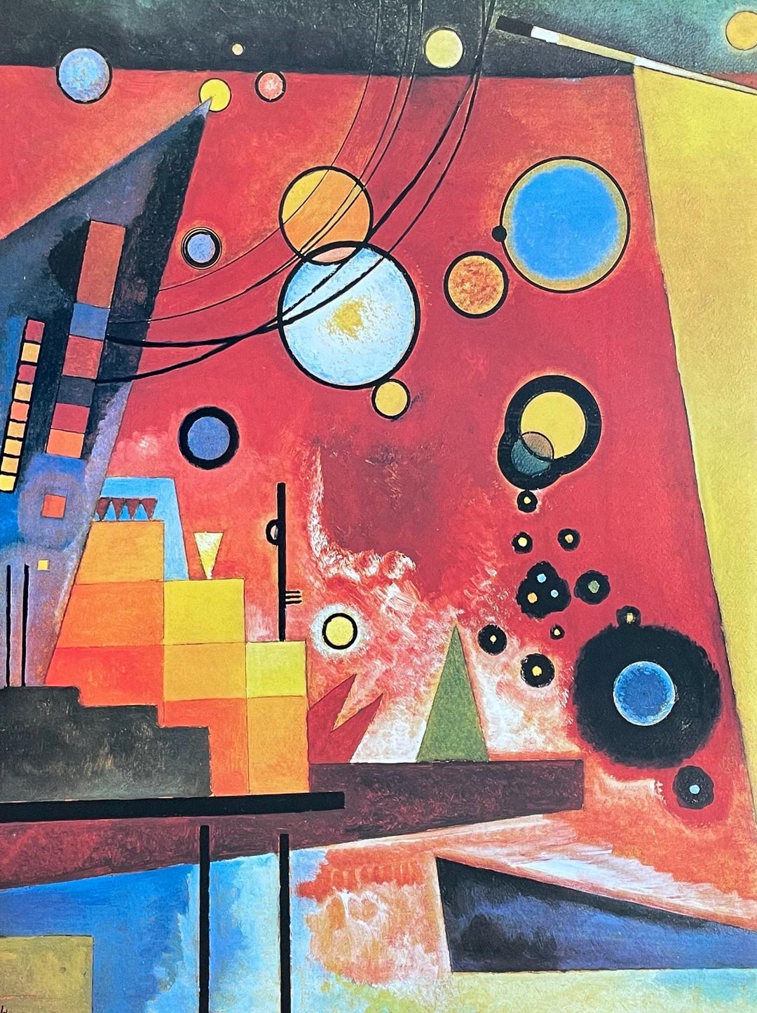 Wassily Kandinsky Exhibition Poster - Schweres Rot - Heavy Red - Museum ...