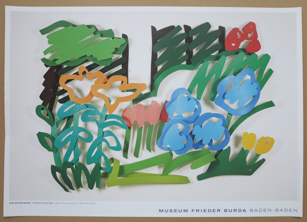Tom Wesselmann Exhibition Poster in Alice's Front Yard | Etsy