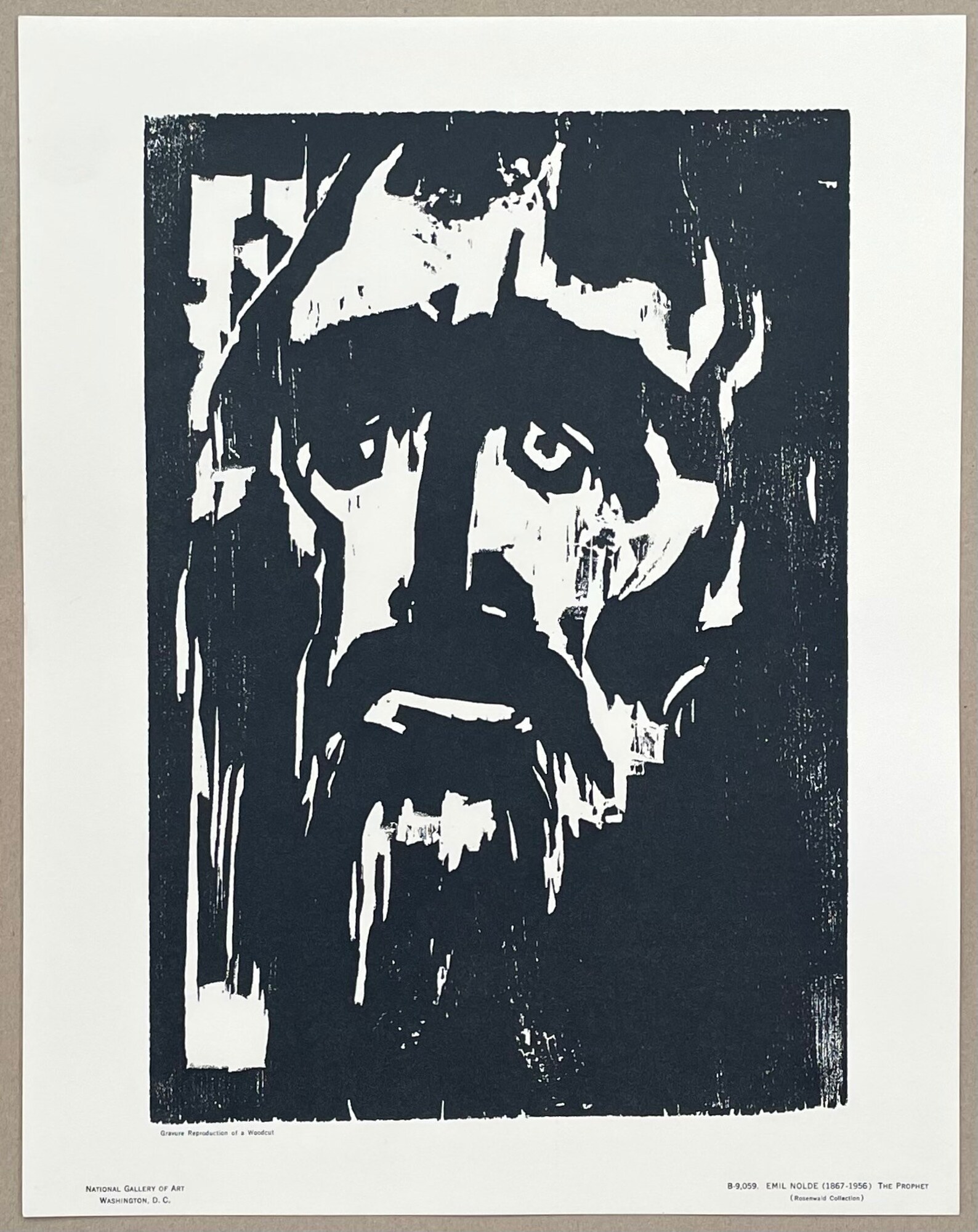 Emil Nolde Exhibition Poster - the Prophet - National Gallery of Art ...