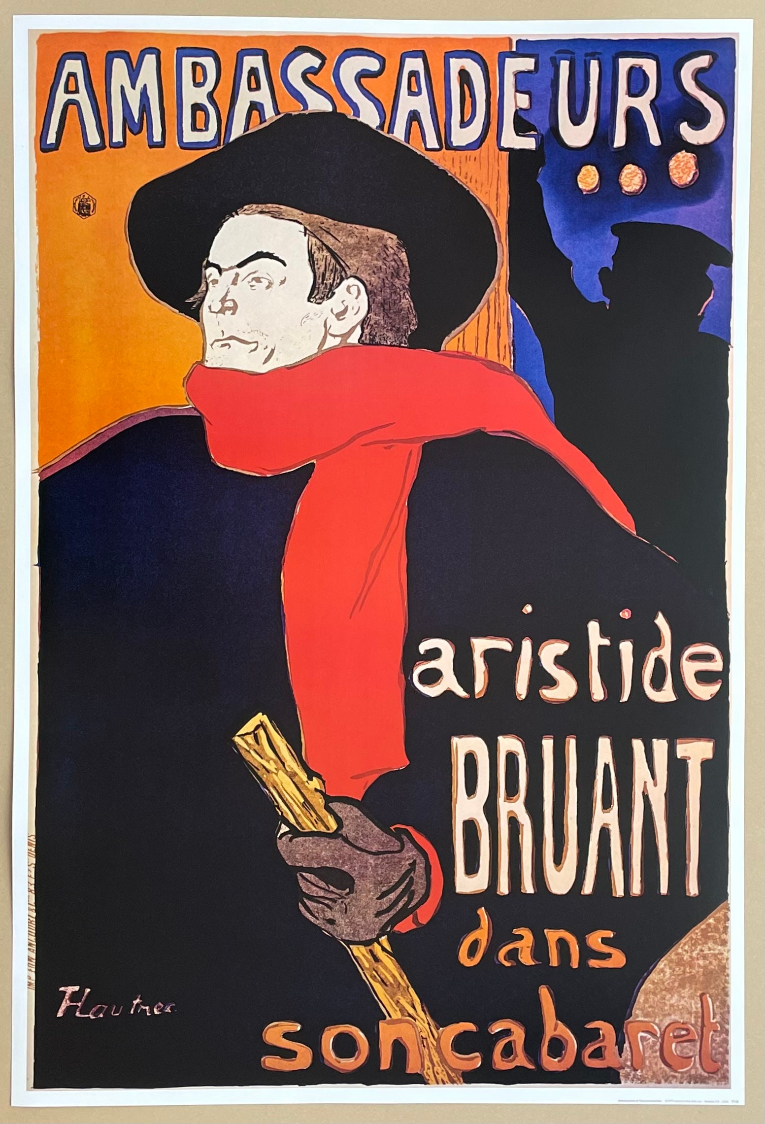 Henri De Toulouse-lautrec Exhibition Poster Ambassadeurs Very Large Art ...
