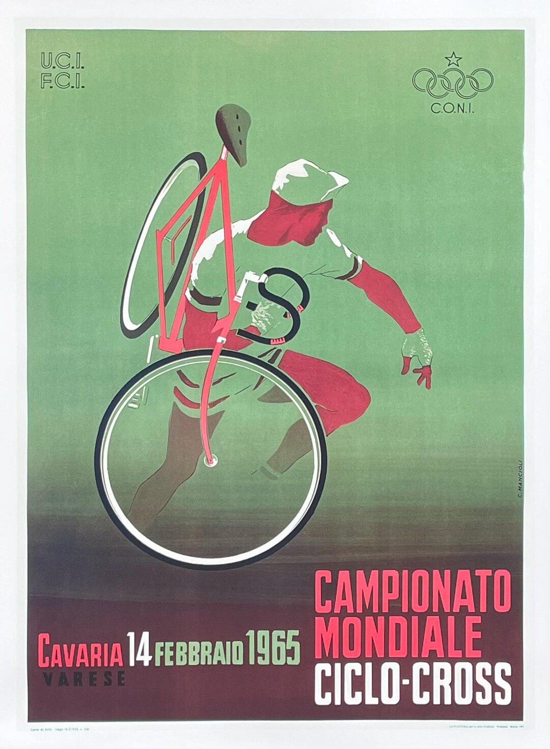 Cyclocross Exhibition Poster - World Championship 1965 - Cycling Race ...