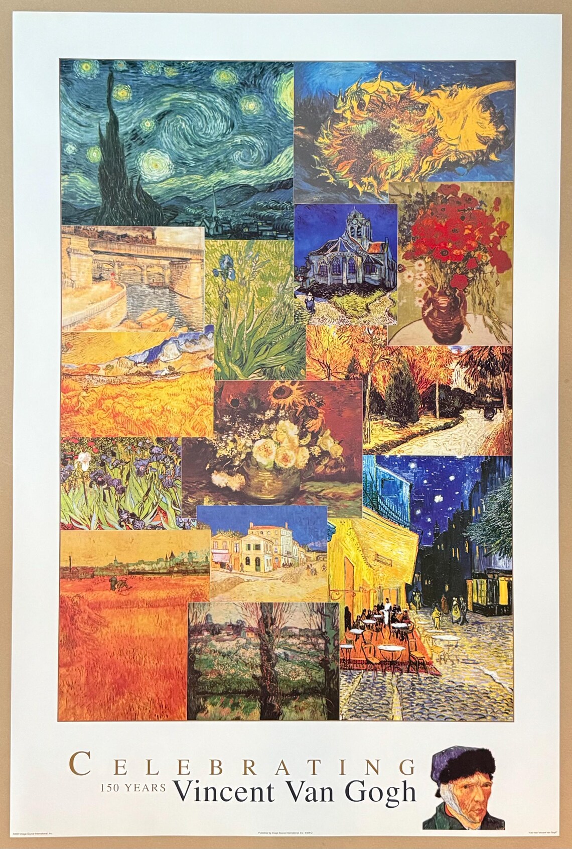 Vincent Van Gogh Exhibition Poster - Celebrating 150 Years ...