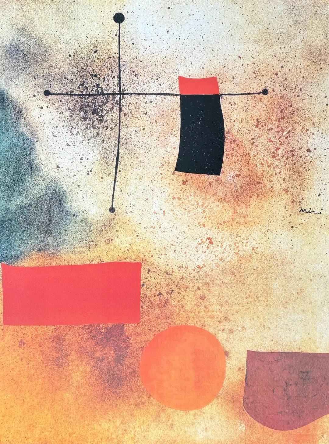 Joan Miro Exhibition Poster - Abstract, 1935 - Museum Artist - Art ...