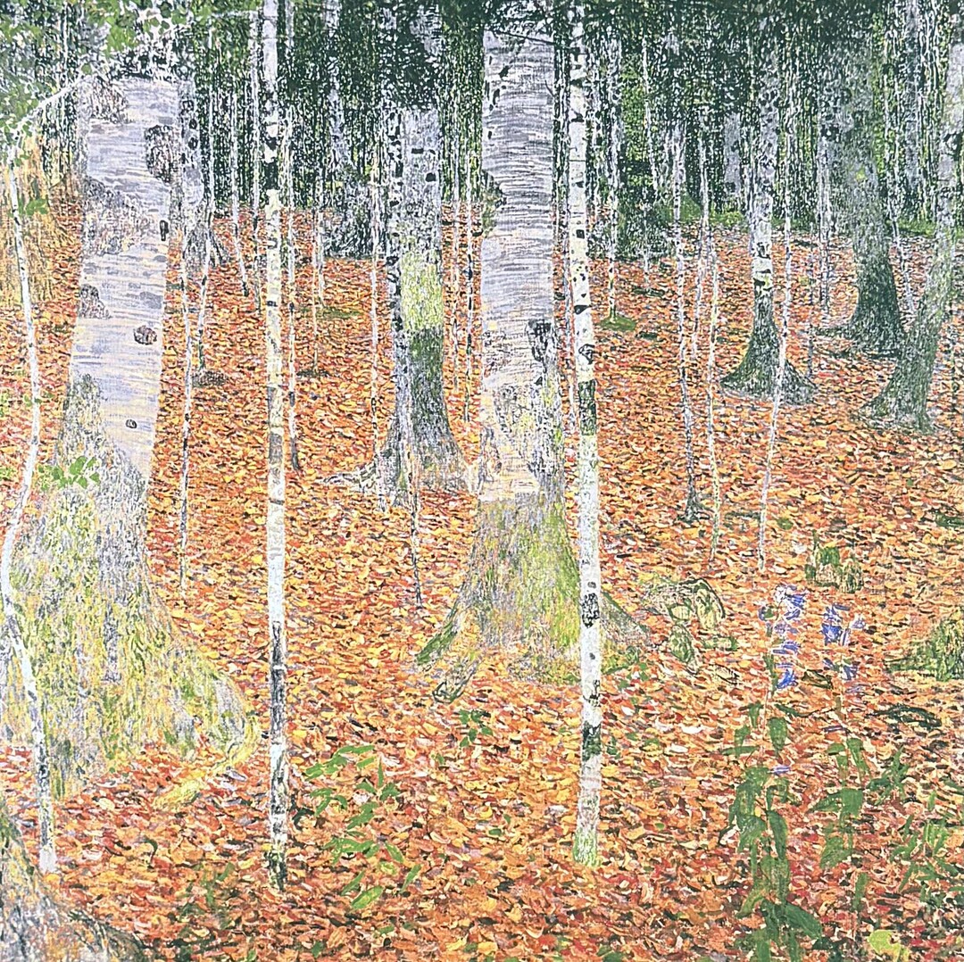 Gustav Klimt Exhibition Poster - Beech Trees - Forest - Art Print - Etsy
