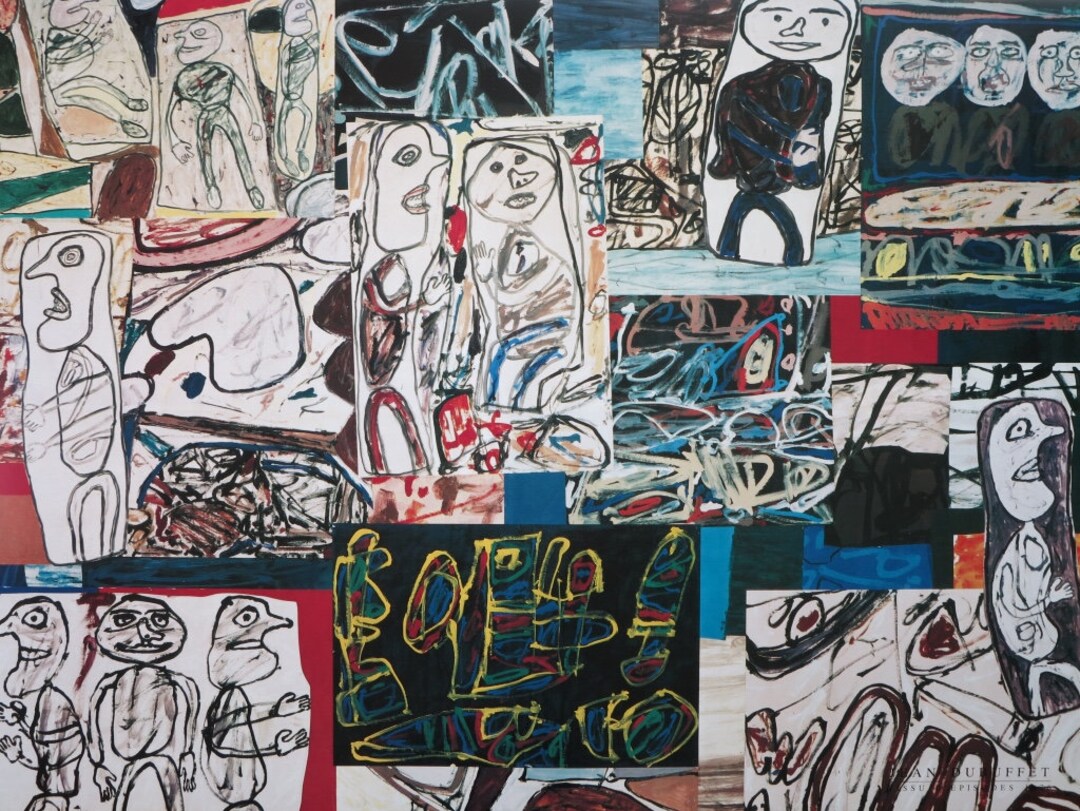 Jean Dubuffet Exhibition Poster Tissu D'episodes 1976 - Etsy