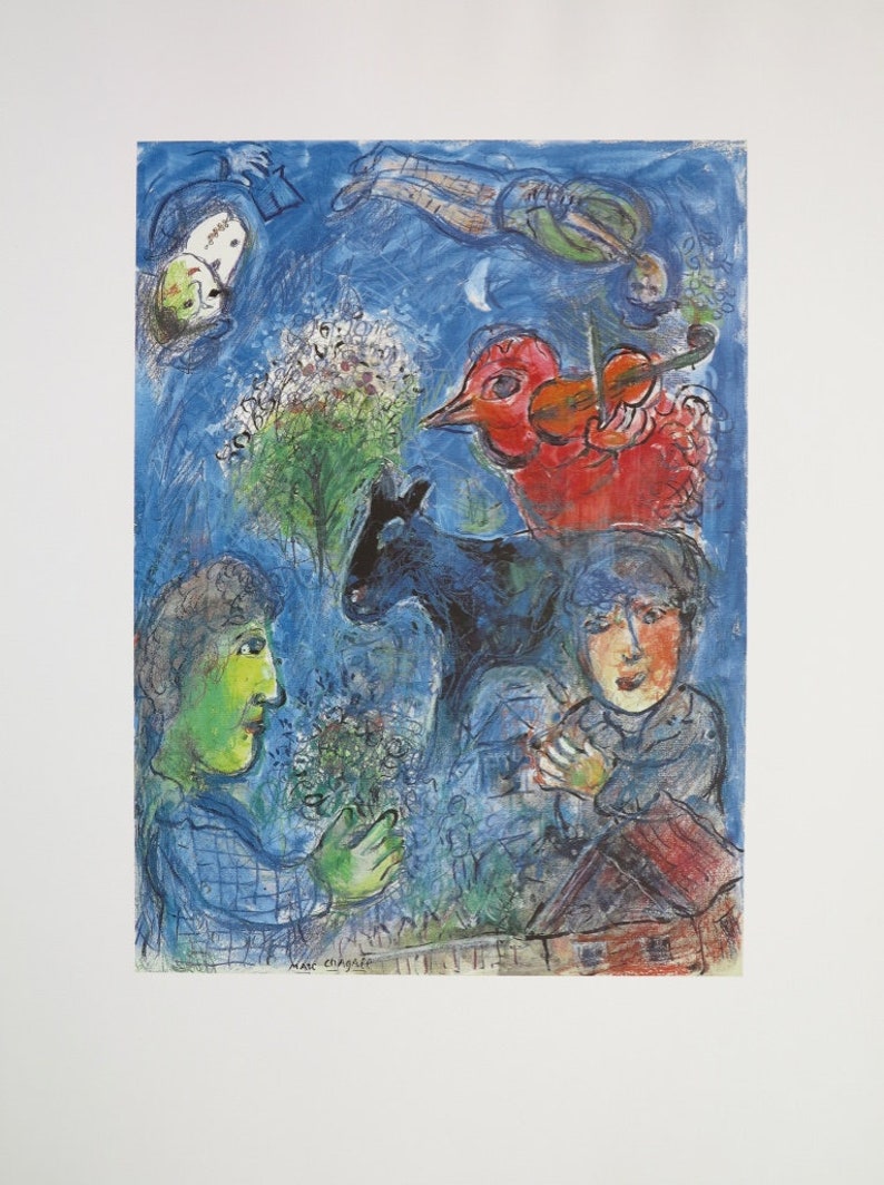 Marc Chagall Exhibition Poster L'été Summer Museum | Etsy