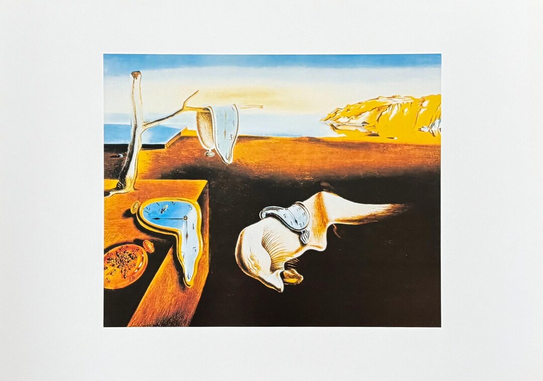 Salvador Dali Poster - the Persistence of Memory - Surrealism - Museum ...