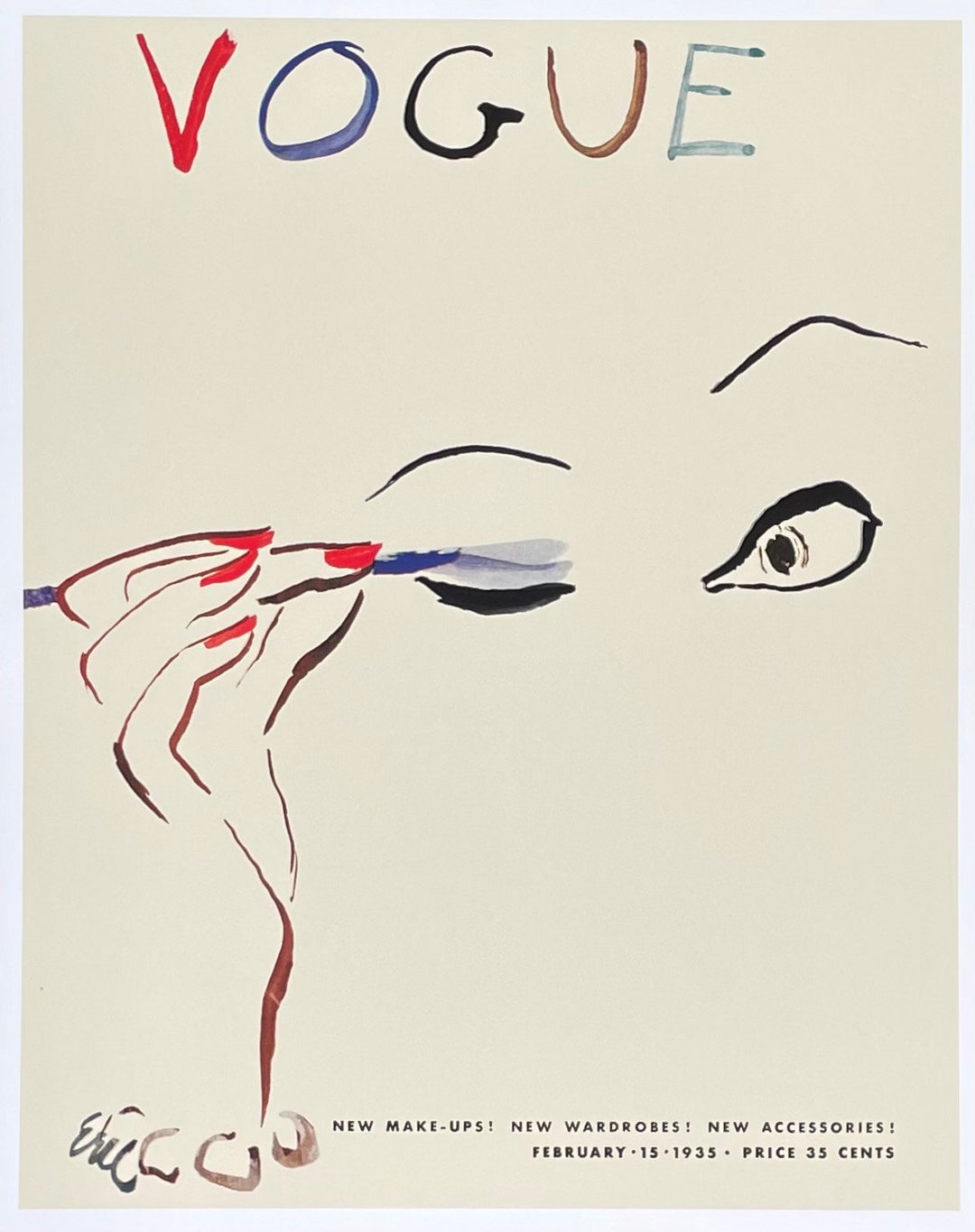 Vogue Magazine Exhibition Poster - Cover - Make up - Fashion - Beauty ...