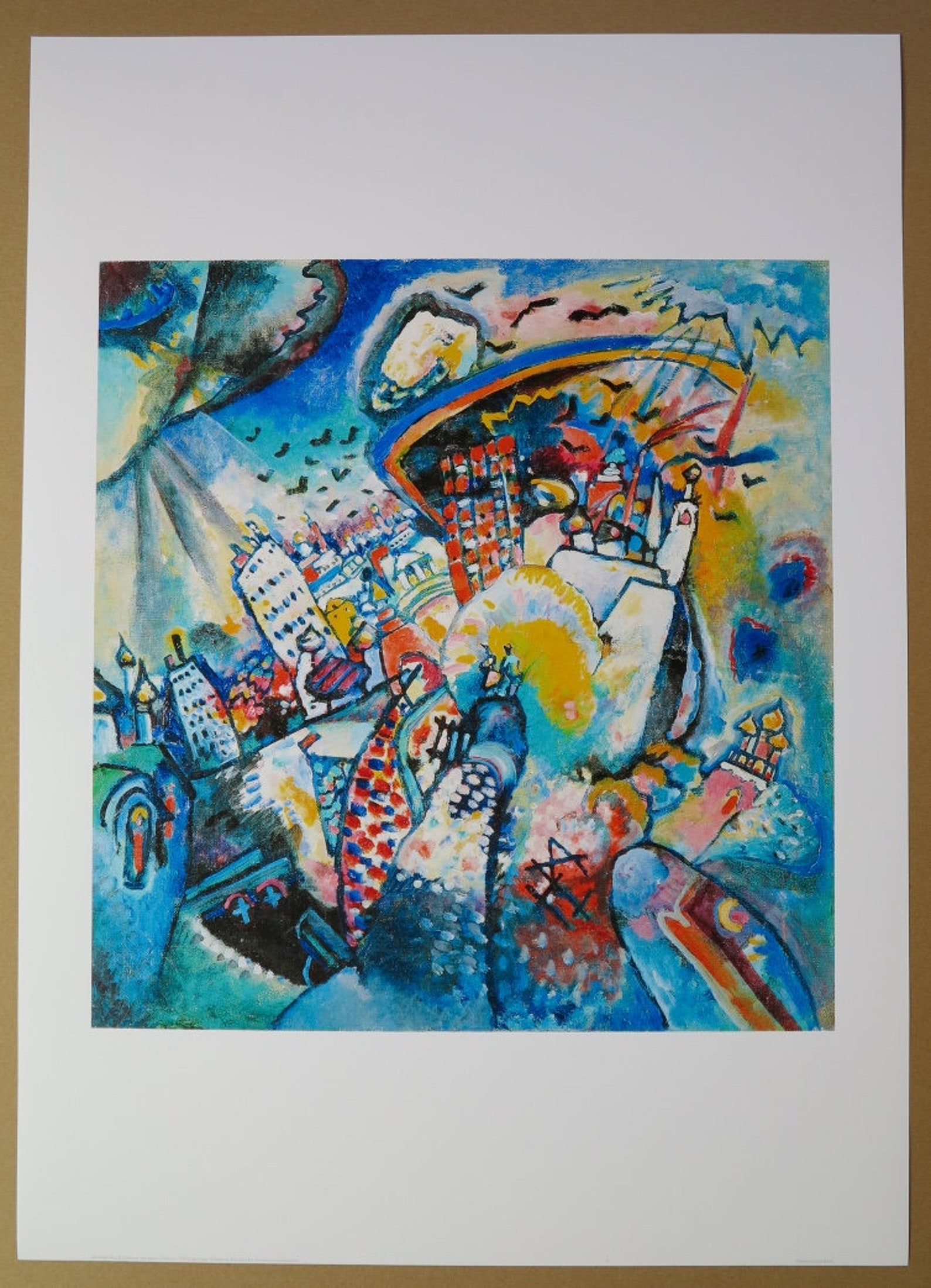 Kandinsky Exhibition Poster Red Square in Moscow Vintage - Etsy