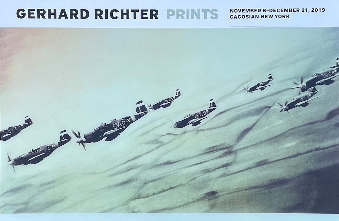 Gerhard Richter Exhibition Poster - Prints - Mustangs - Fighter Plane ...