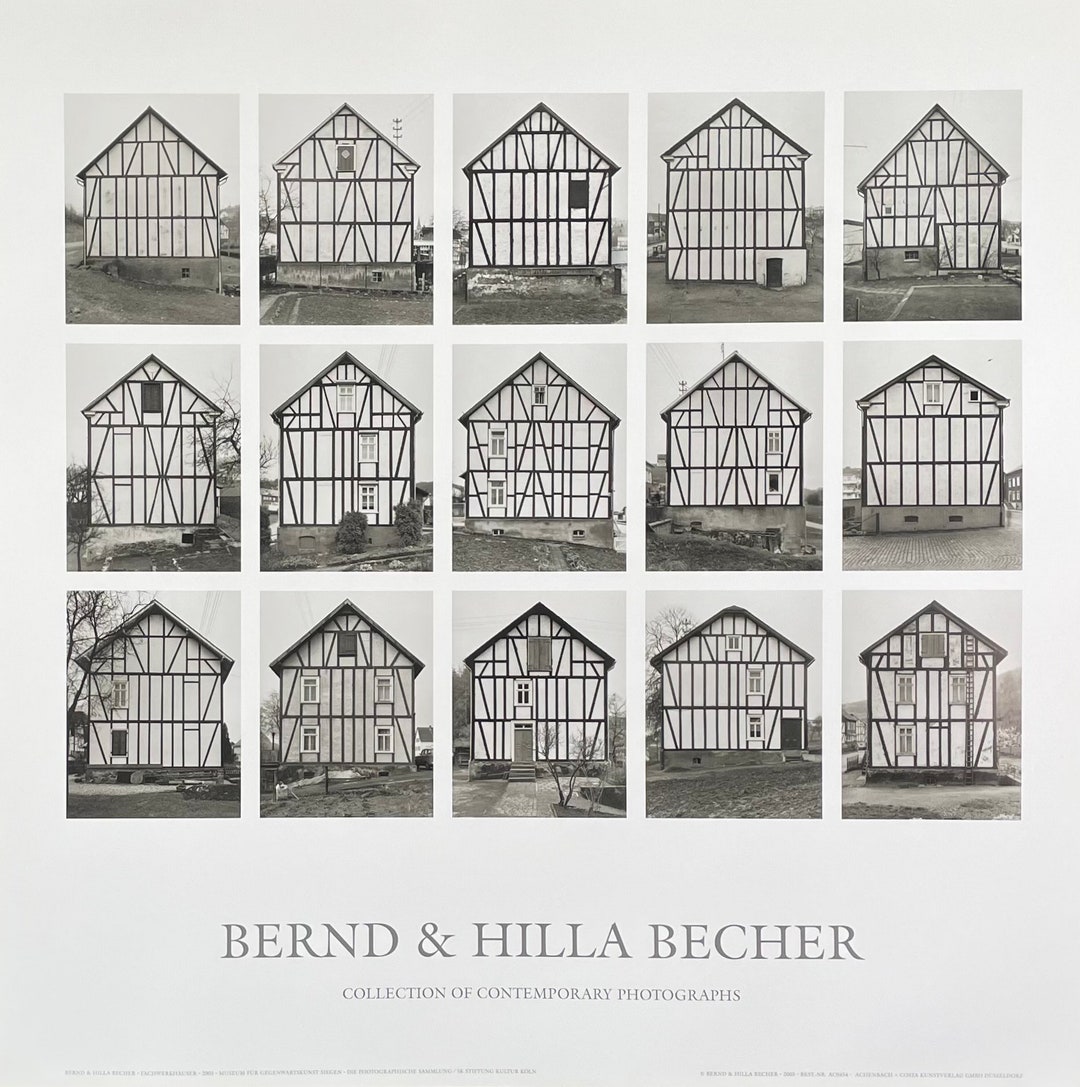 Bernd and Hilla Becher Exhibition Poster Fachwerkhäuser - Etsy