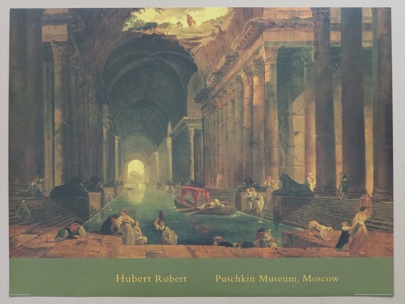 Art & Collectibles Digital Prints Prints The Bathing Pool Poster by ...